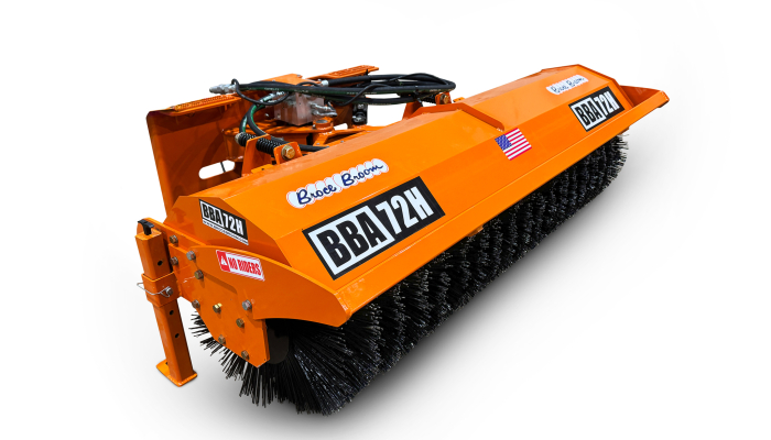Broce Broom Skid Steer Broom Attachment- Angle Broom
