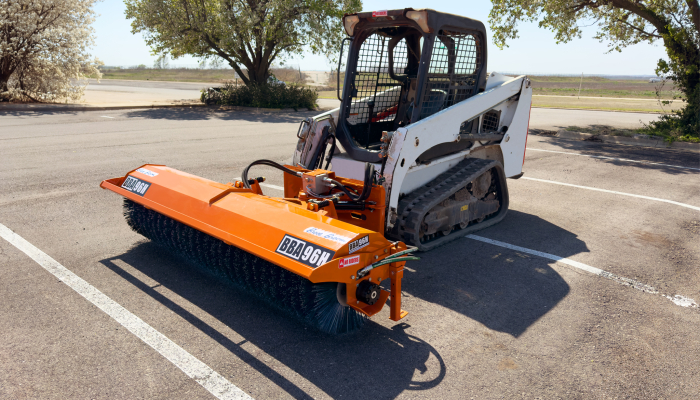 Broce Broom Skid Steer Broom Attachment- Angle Broom