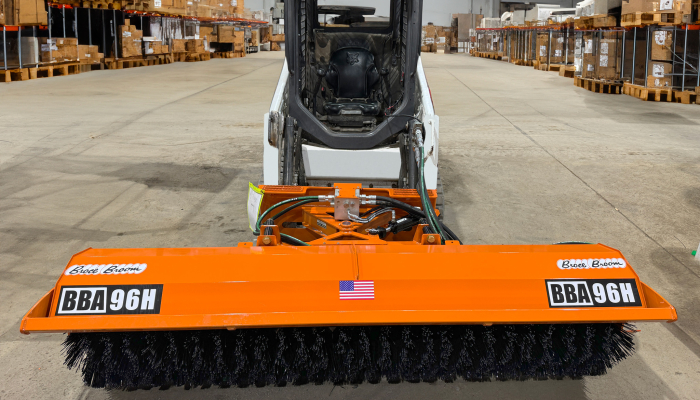 Broce Broom Skid Steer Broom Attachment- Angle Broom